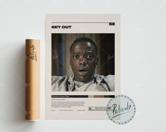 Get Out Jordan Peele Minimalist Movie Poster Vintage Retro - Etsy