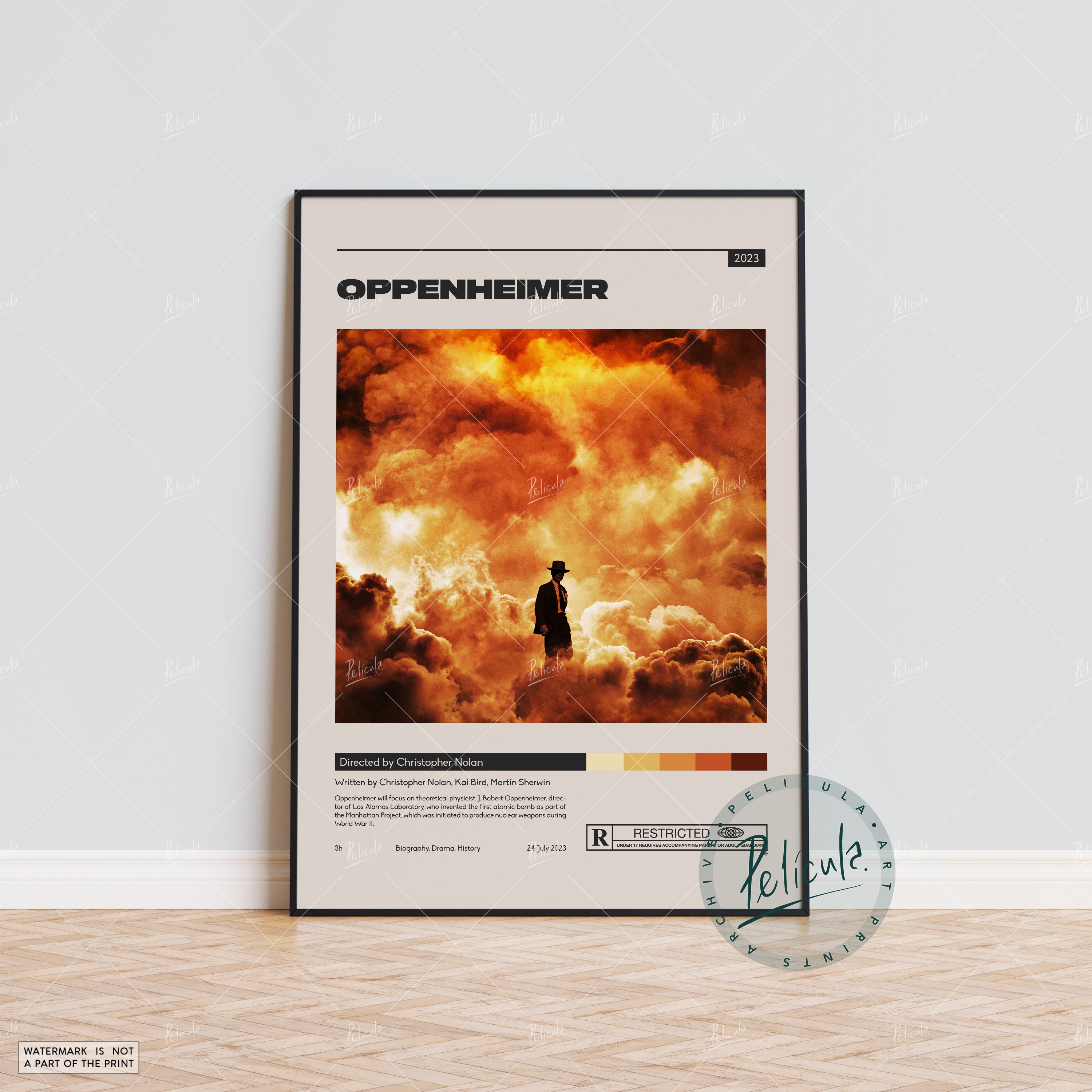 Oppenheimer Poster | Christopher Nolan | Minimalist Movie Poster ...