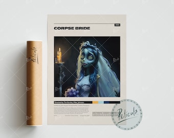 Corpse Bride / Corpse Bride Poster / Vintage Retro Art Print / Wall Art ...