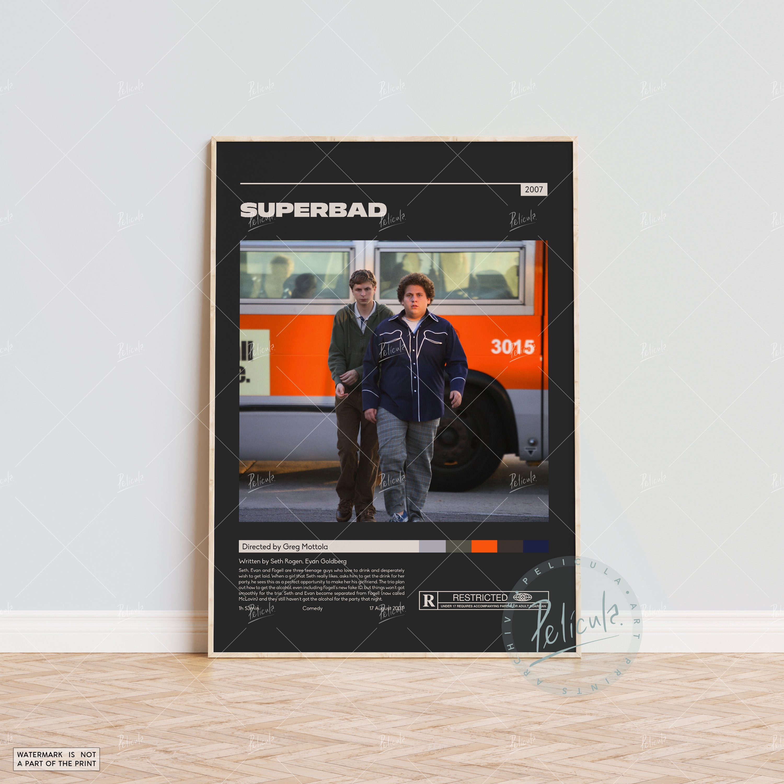 Superbad Poster | Greg Mottola | Minimalist Movie Poster