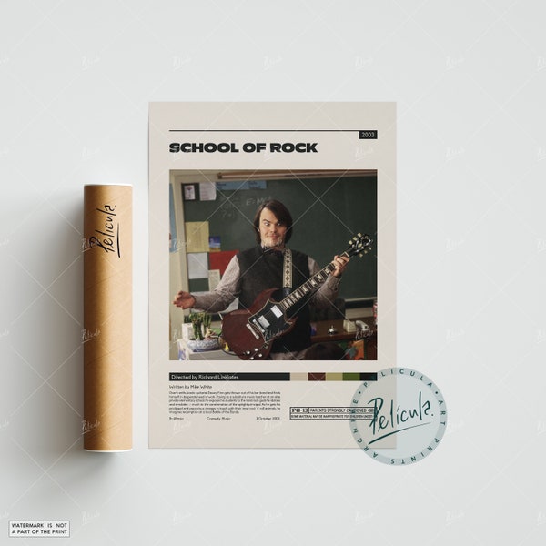 School of Rock Movie Poster - Etsy