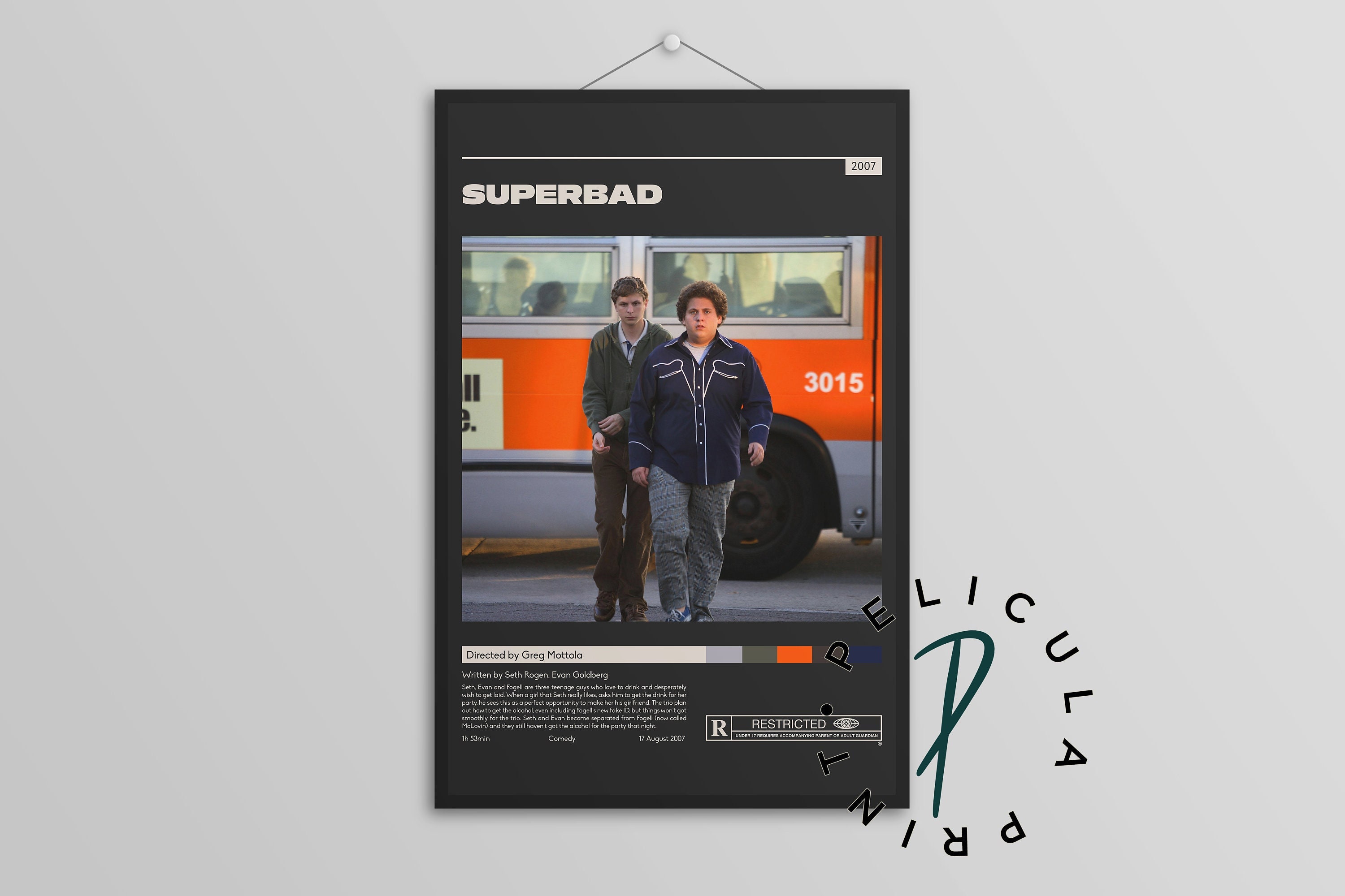 Superbad Poster Greg Mottola Minimalist Movie Poster - Etsy
