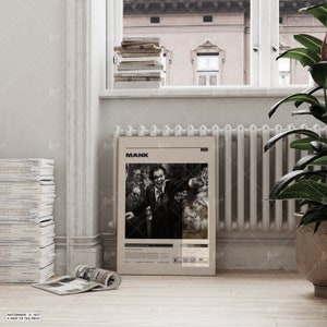 Mank Poster David Fincher Minimalist Movie Poster - Etsy