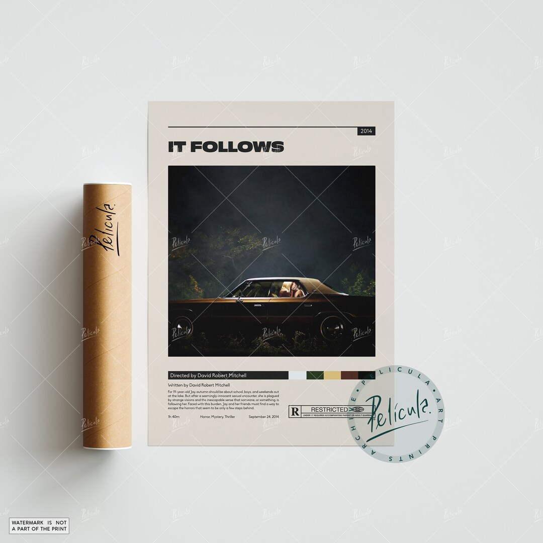 It Follows Poster David Robert Mitchell Minimalist Movie Poster Vintage ...