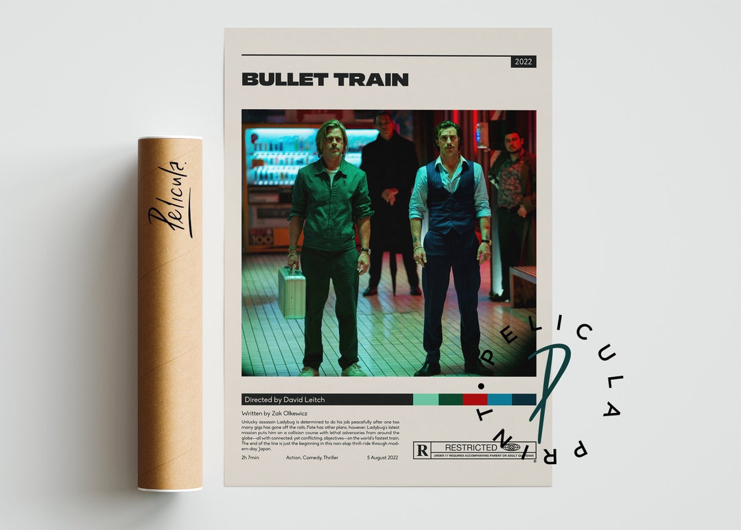 Bullet Train Poster David Leitch Minimalist Movie Poster - Etsy