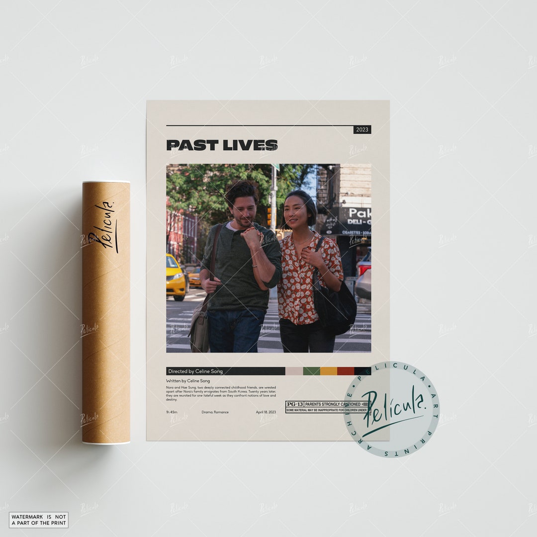 Past Lives Poster Celine Song Minimalist Movie Poster Vintage Retro Art ...