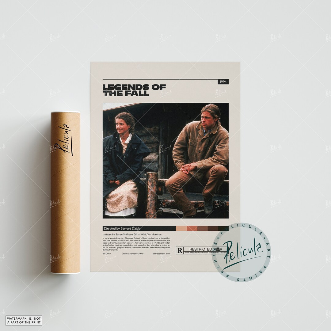 Legends of the Fall Poster Edward Zwick Minimalist Movie Poster Vintage ...