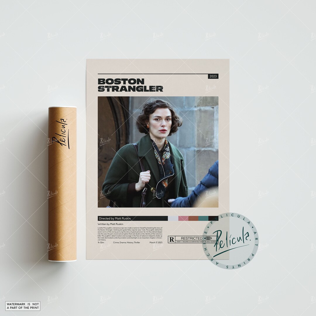 Boston Strangler Poster Matt Ruskin Minimalist Movie Poster Vintage ...