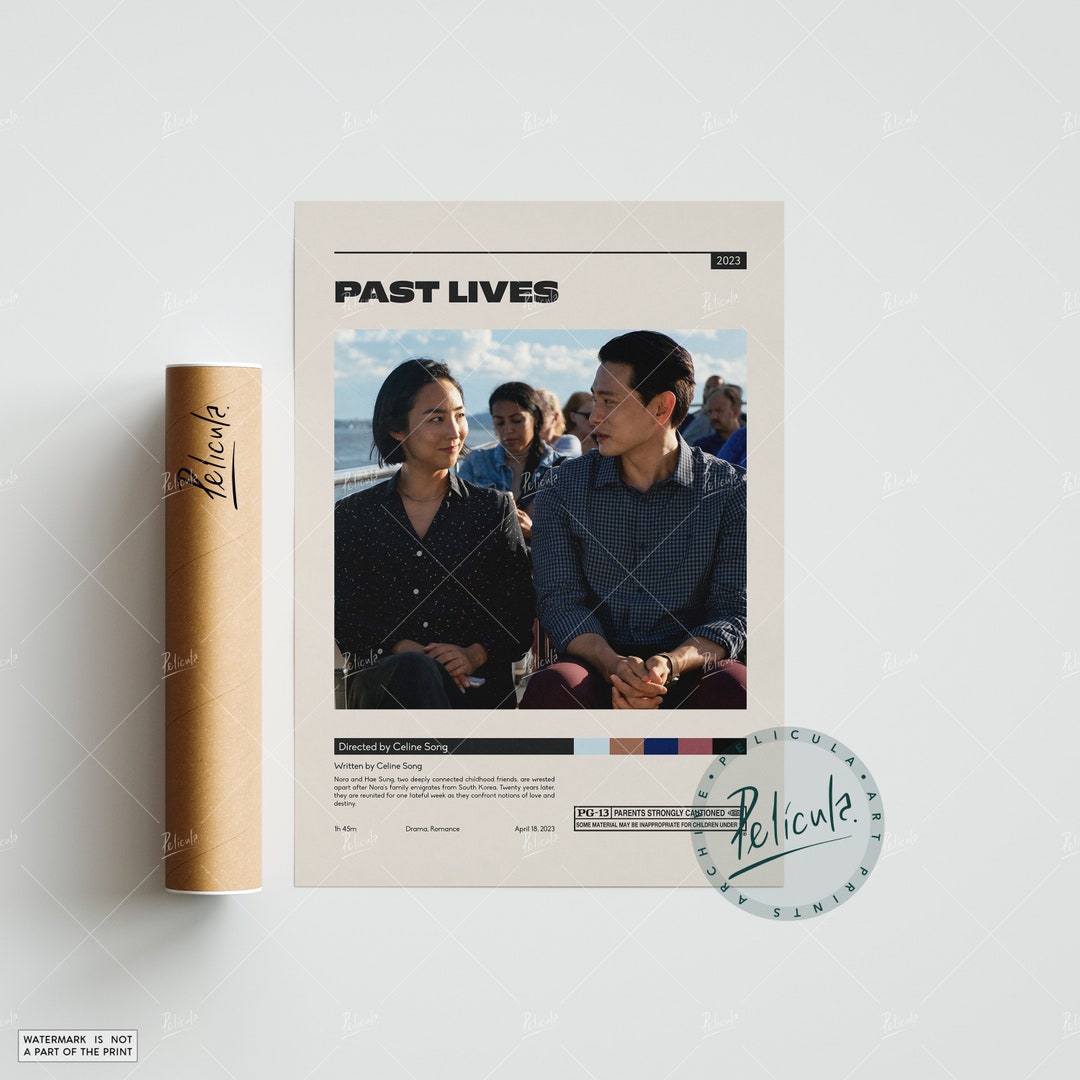 Past Lives Poster Celine Song Minimalist Movie Poster Vintage Retro Art ...