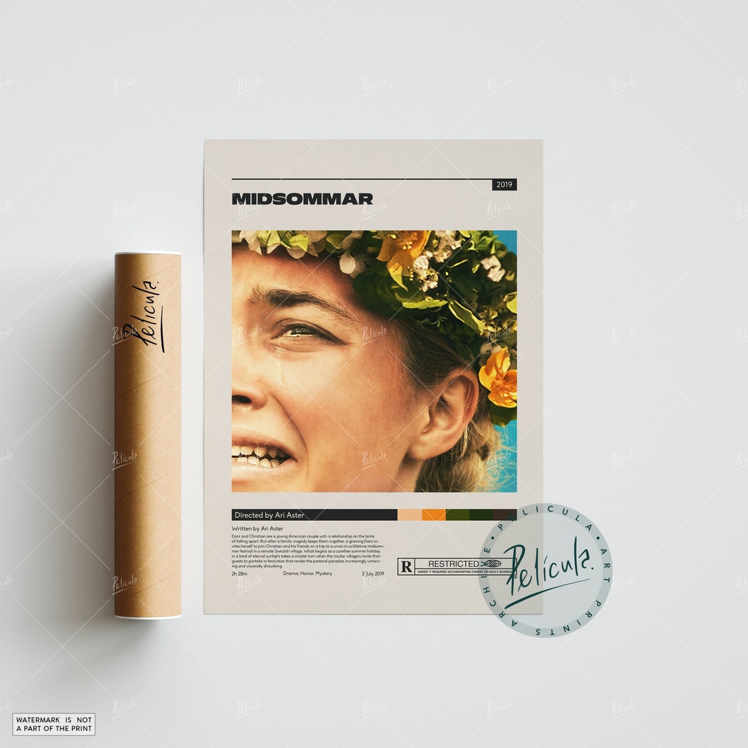 Midsommar Ari Aster Minimalist Movie Poster Vintage Retro Art Print ...