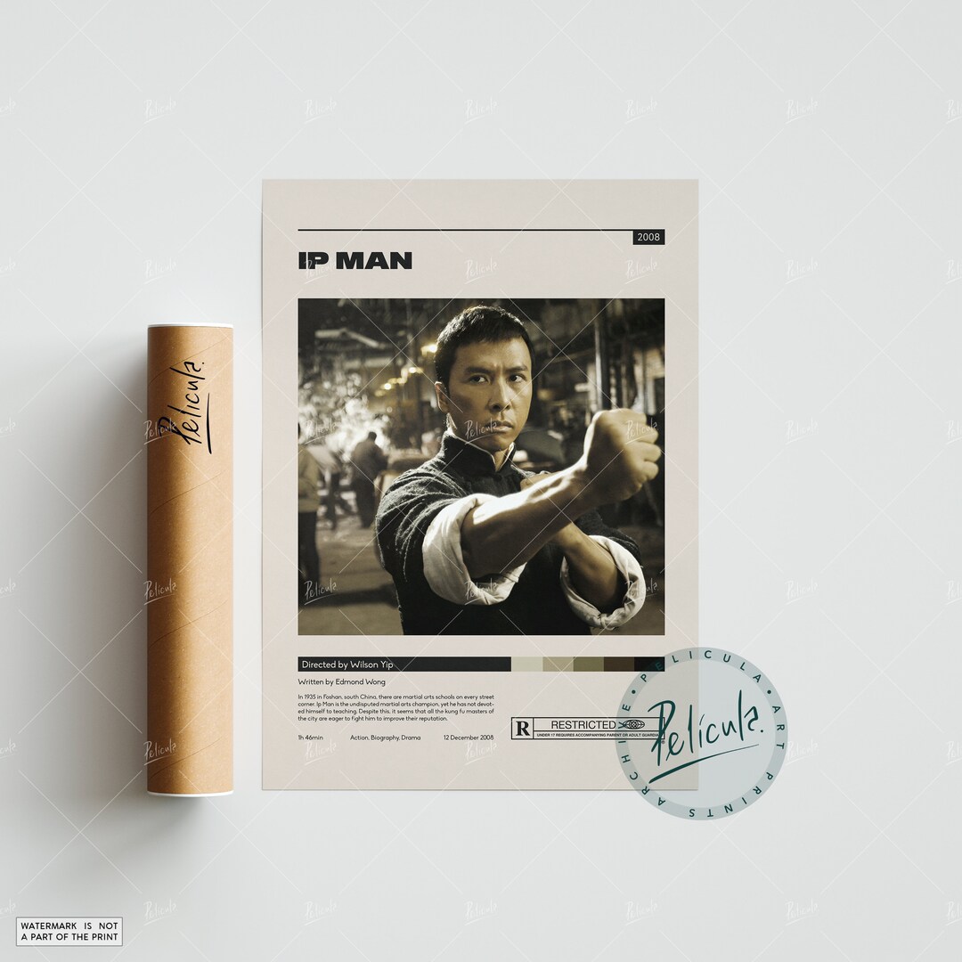 Ip Man Poster Wilson Yip Minimalist Movie Poster Vintage - Etsy