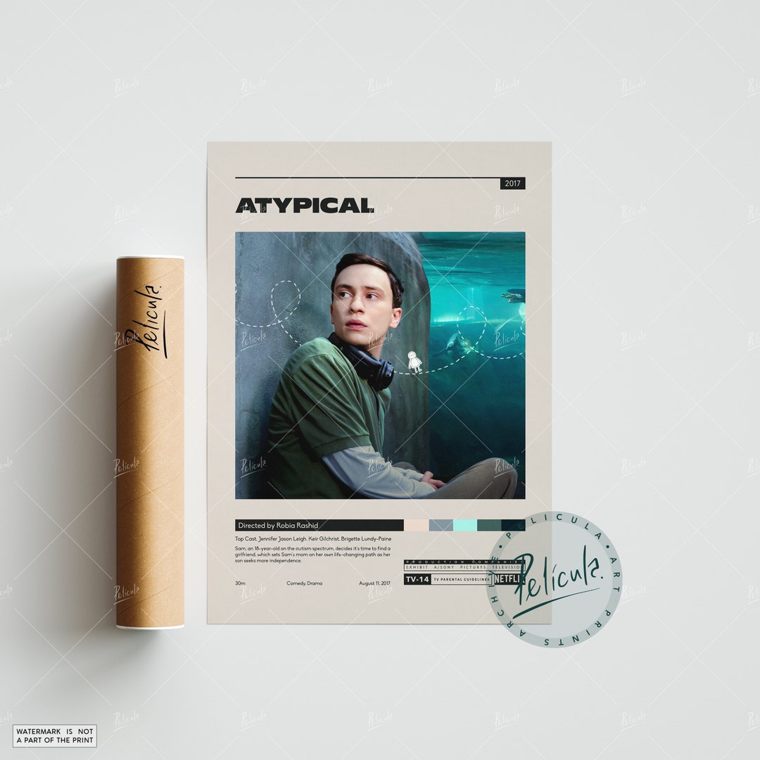 Atypical Poster Robia Rashid Minimalist Tv Series Poster Vintage Retro ...