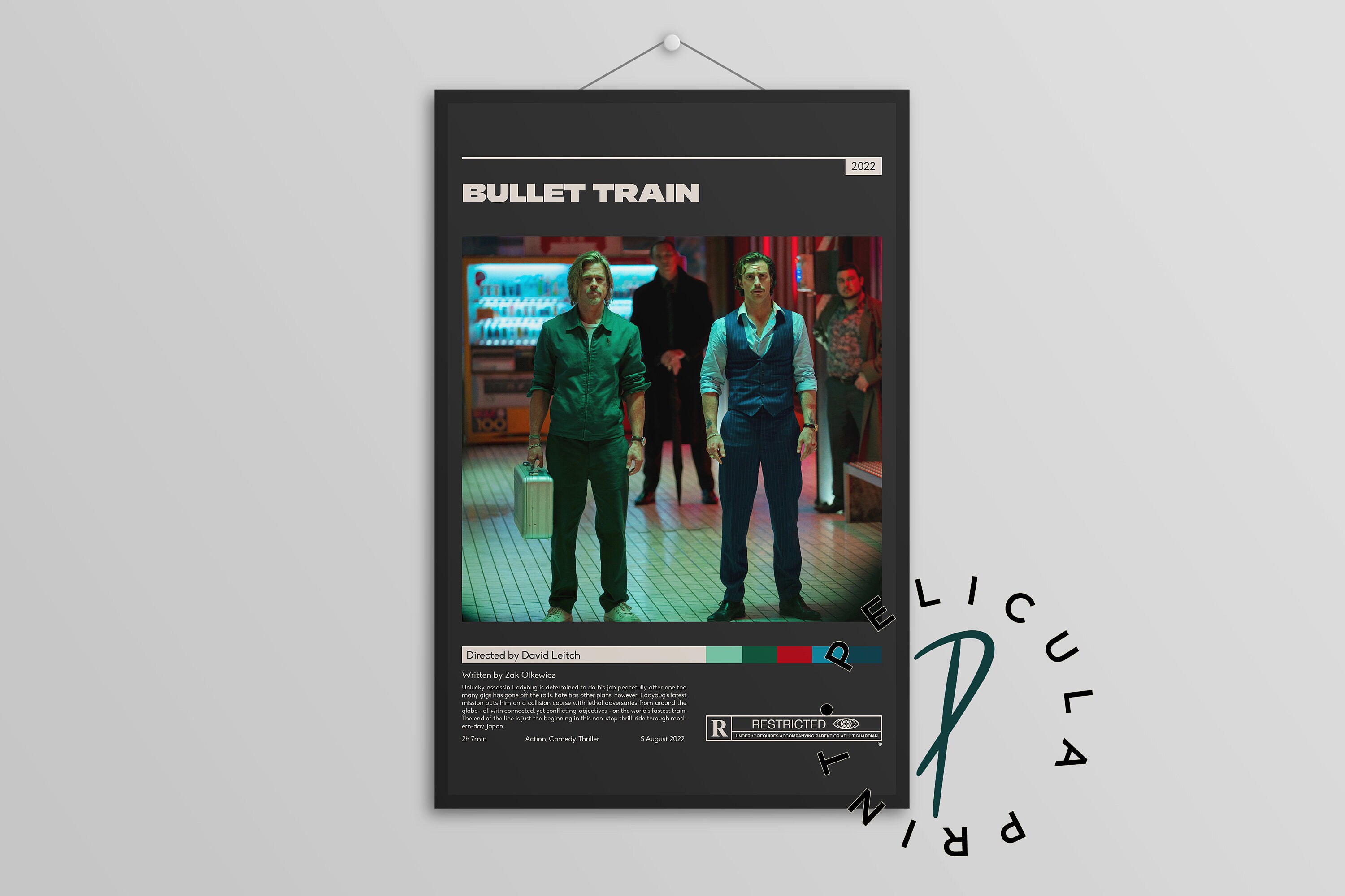 Bullet Train Poster David Leitch Minimalist Movie Poster - Etsy