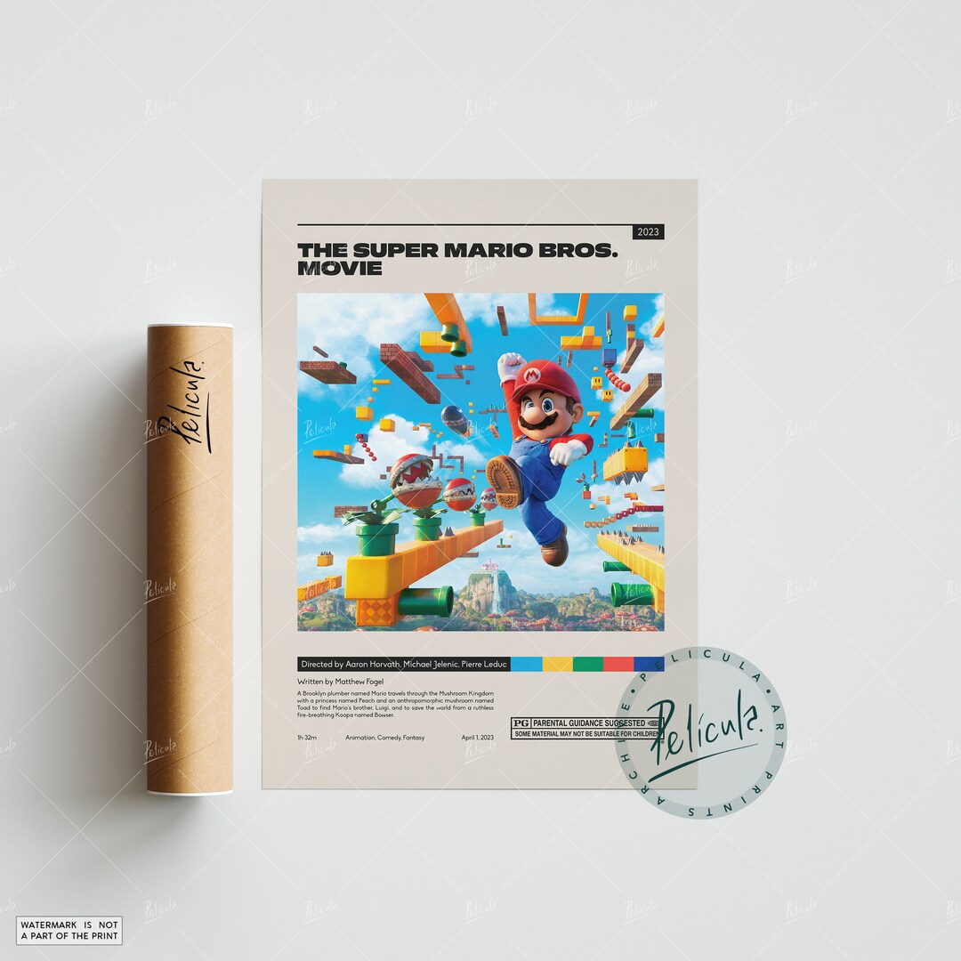 The Super Mario Bros. Movie Aaron Horvath Minimalist Movie - Etsy