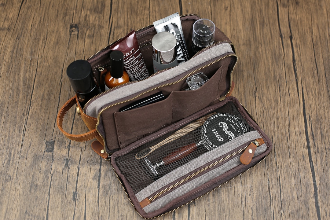 Groomsmen Gifts, Toiletry Bag Canvas, Valentines Day Gift, Anniversary ...