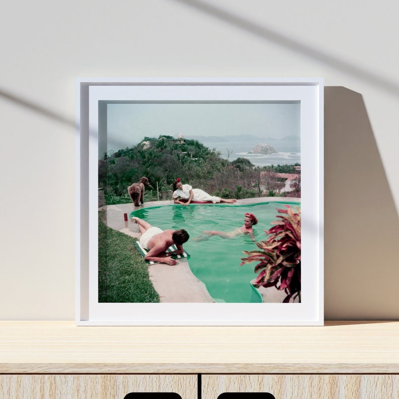 Slim Aarons Del Rio by the Pool Print Poster, Vintage Print ...