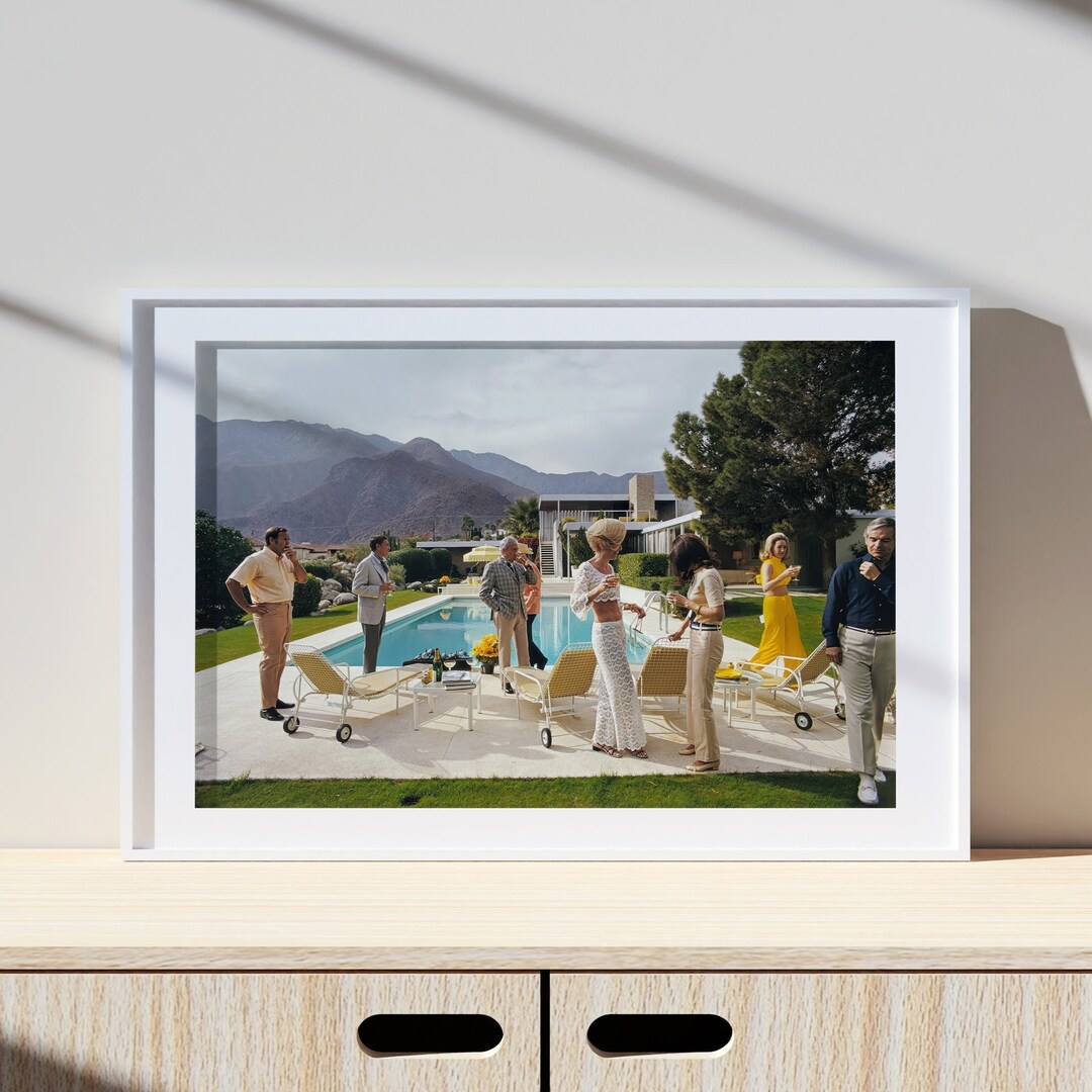 Slim Aarons Poolside Socialites Print Poster, Vintage Print ...