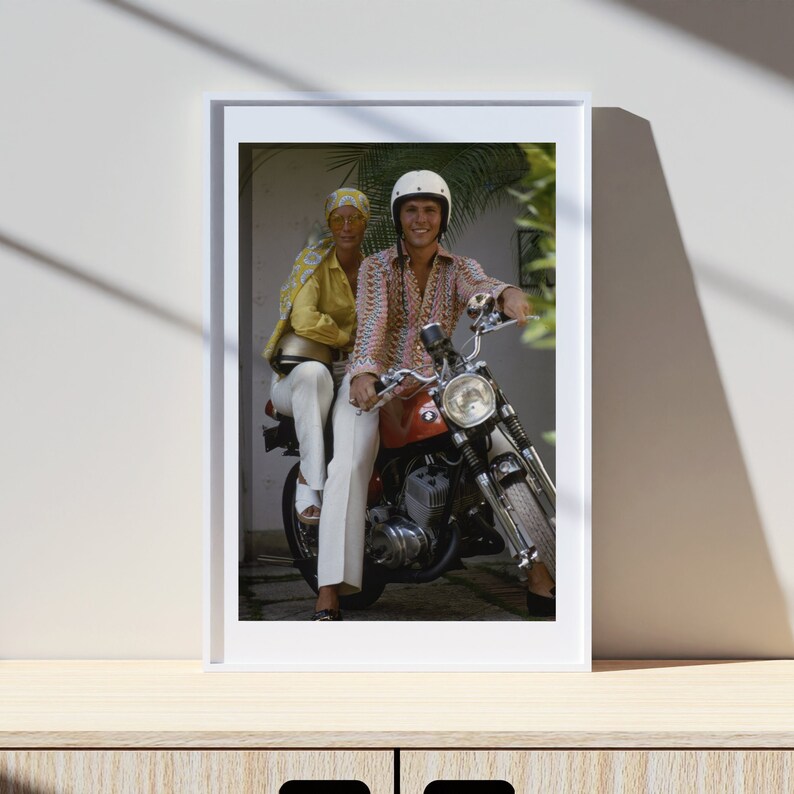 Slim Aarons Socialite Bikers Print Poster, Vintage Print, Photography ...