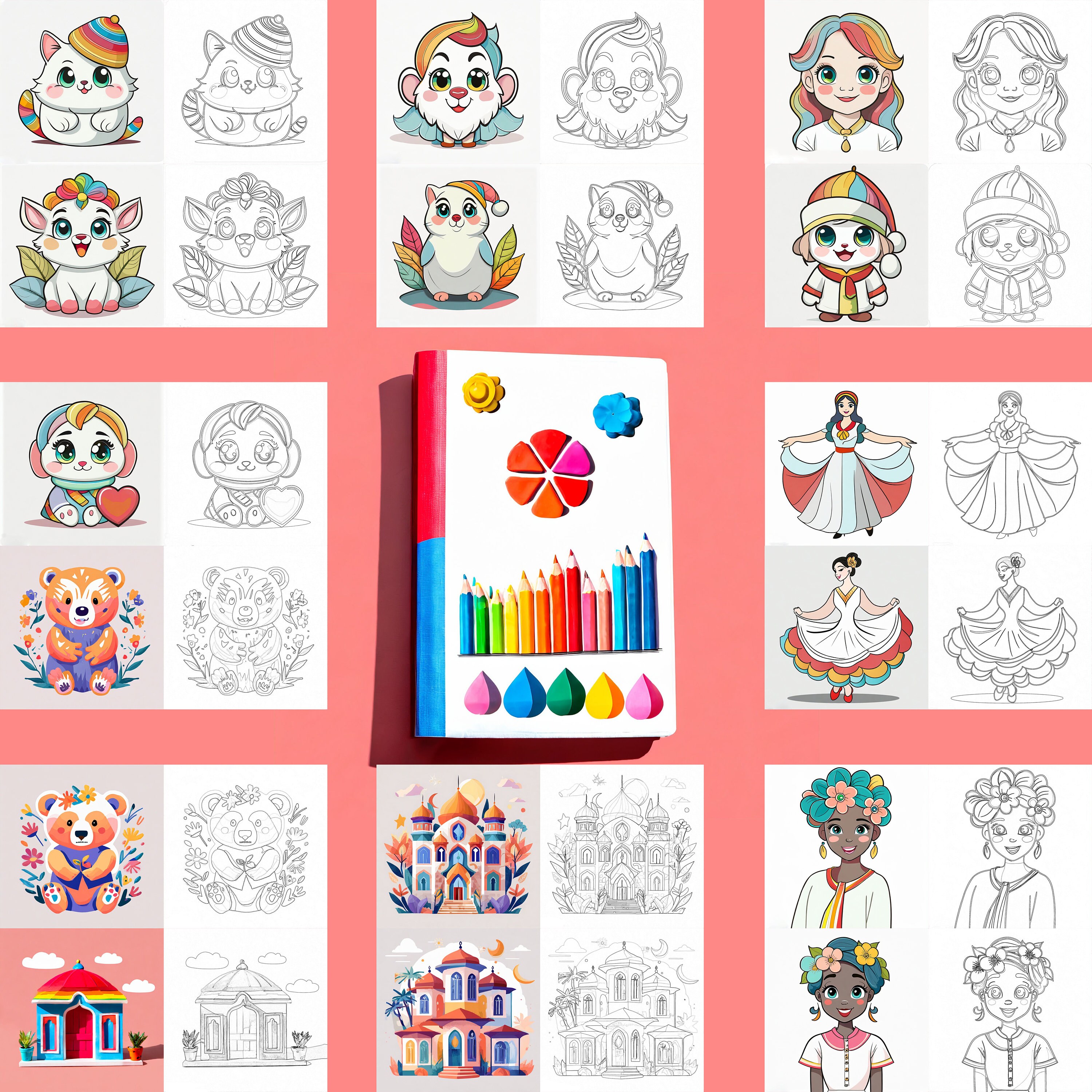 64 Easy Coloring Pages for Kids, Toddlers, Preschoolers, Toddlers ...