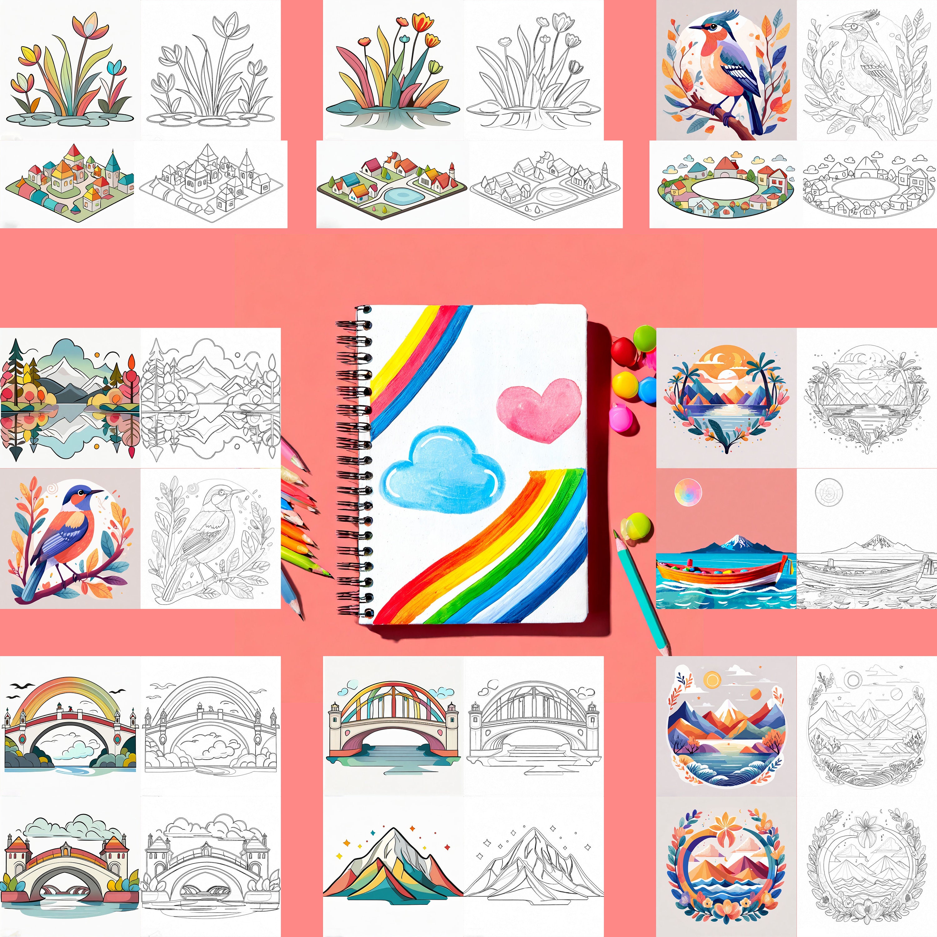 64 Easy Coloring Pages for Kids, Toddlers, Preschoolers, Toddlers ...