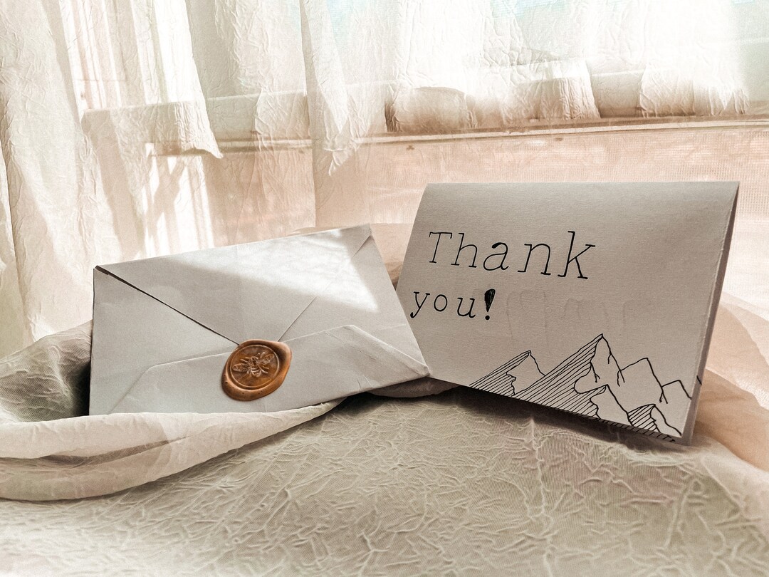 Handmade Personalized Thank You Card for Men or Women - Etsy