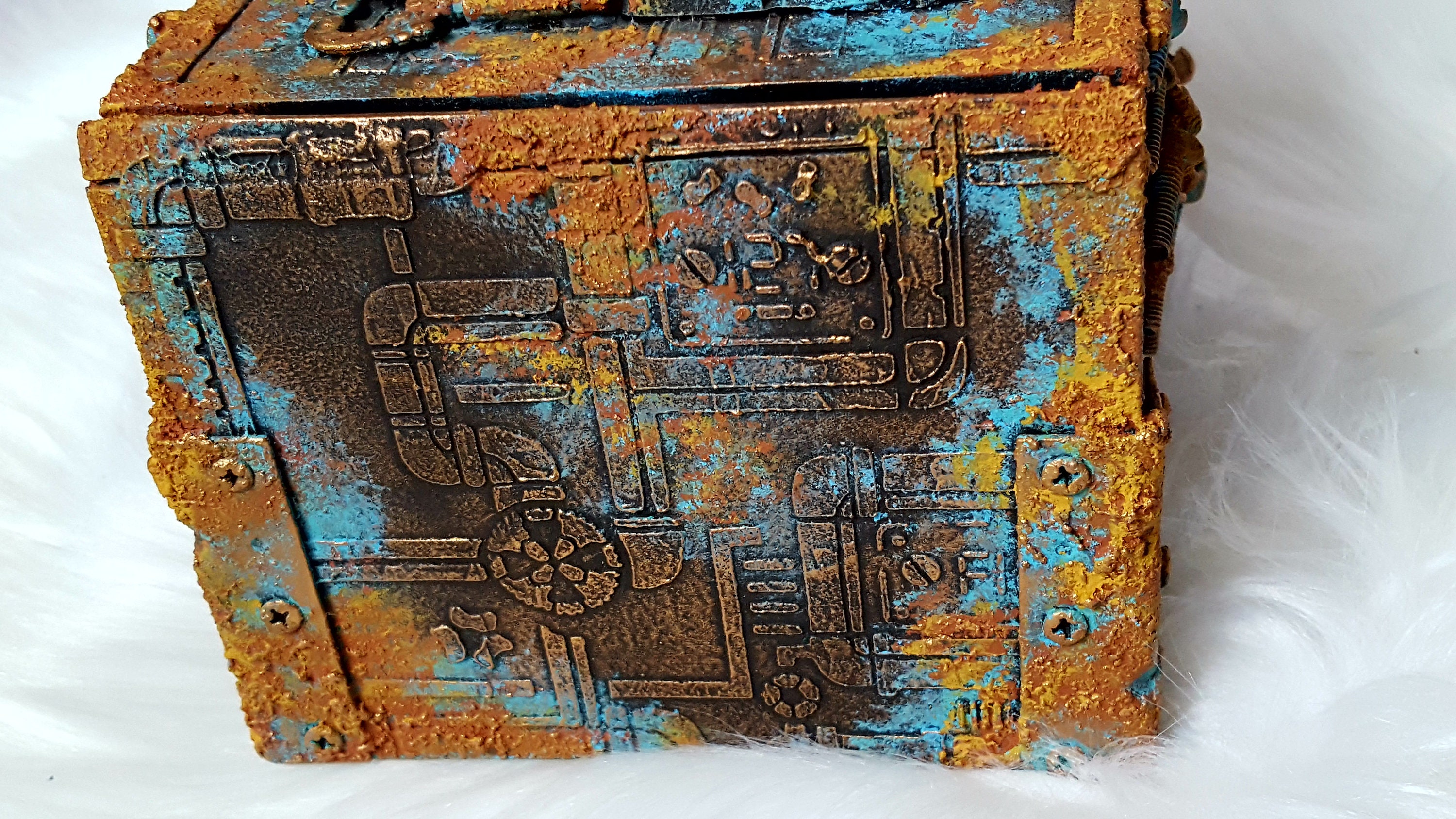 Mixed Media Collage Steampunk Cigar Box / 7x5.5x4 - Etsy