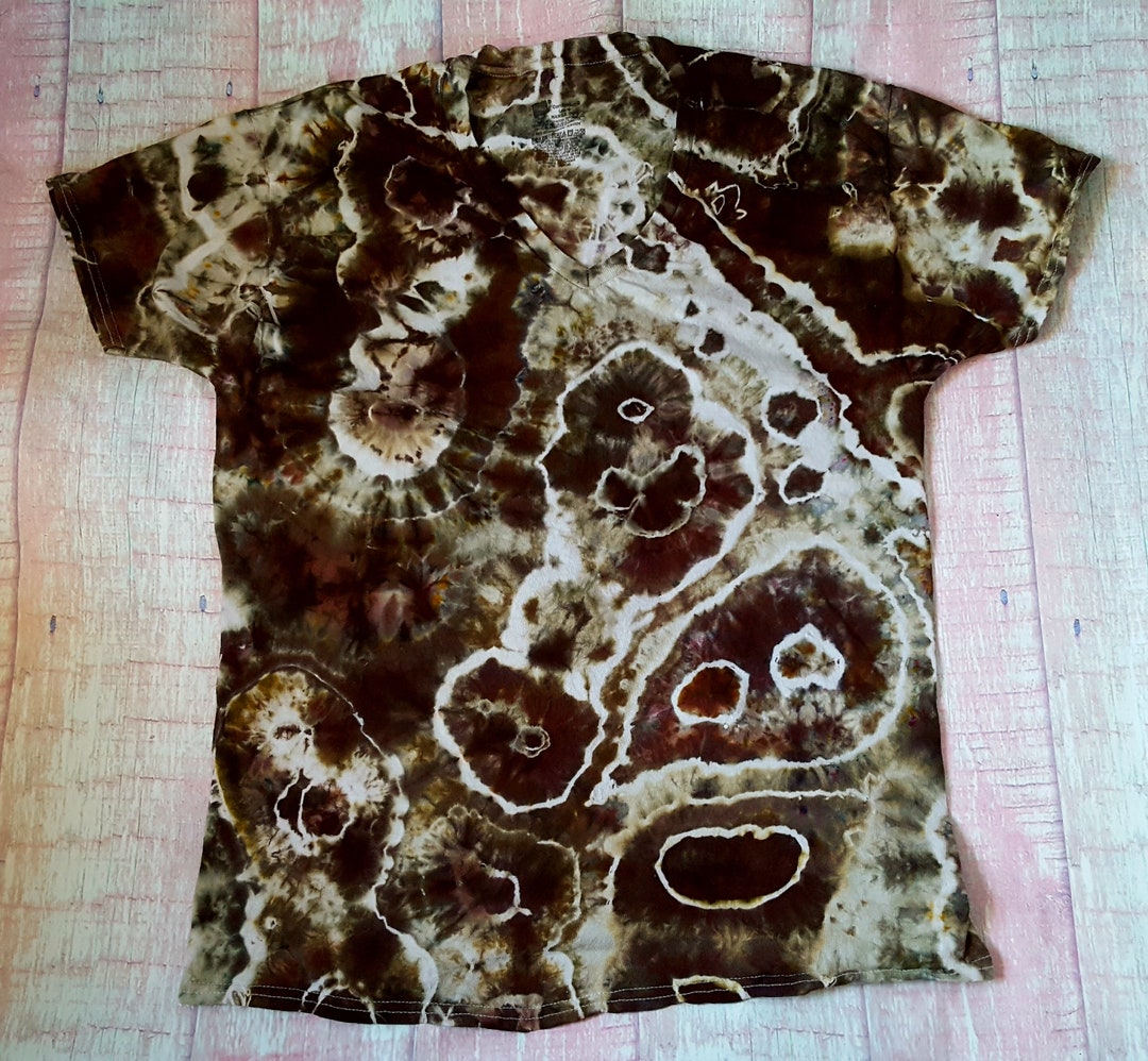 Shiitake Mushroom Geode Tie Dye T Shirt L - Etsy