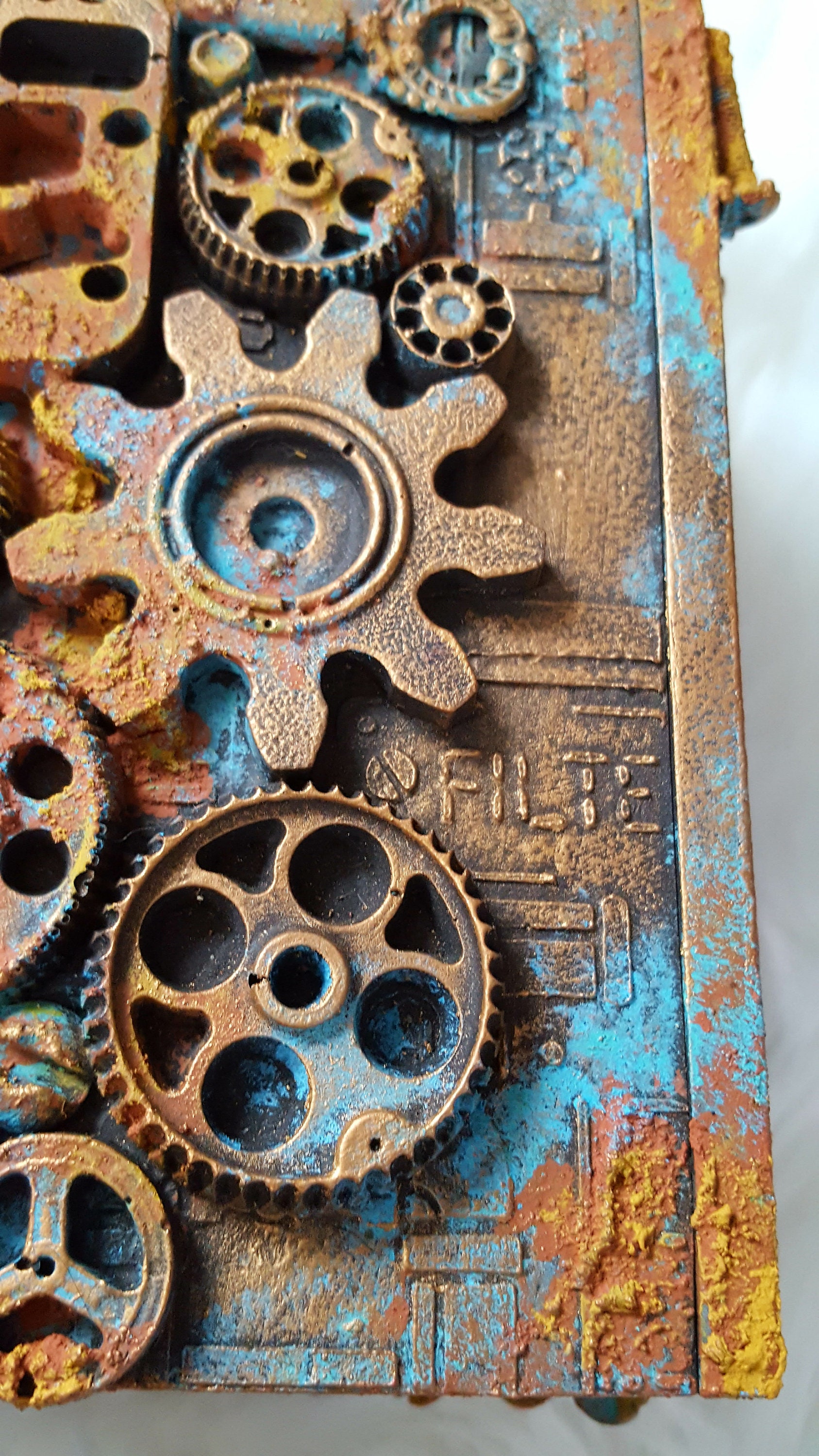Mixed Media Collage Steampunk Cigar Box / 7x5.5x4 - Etsy