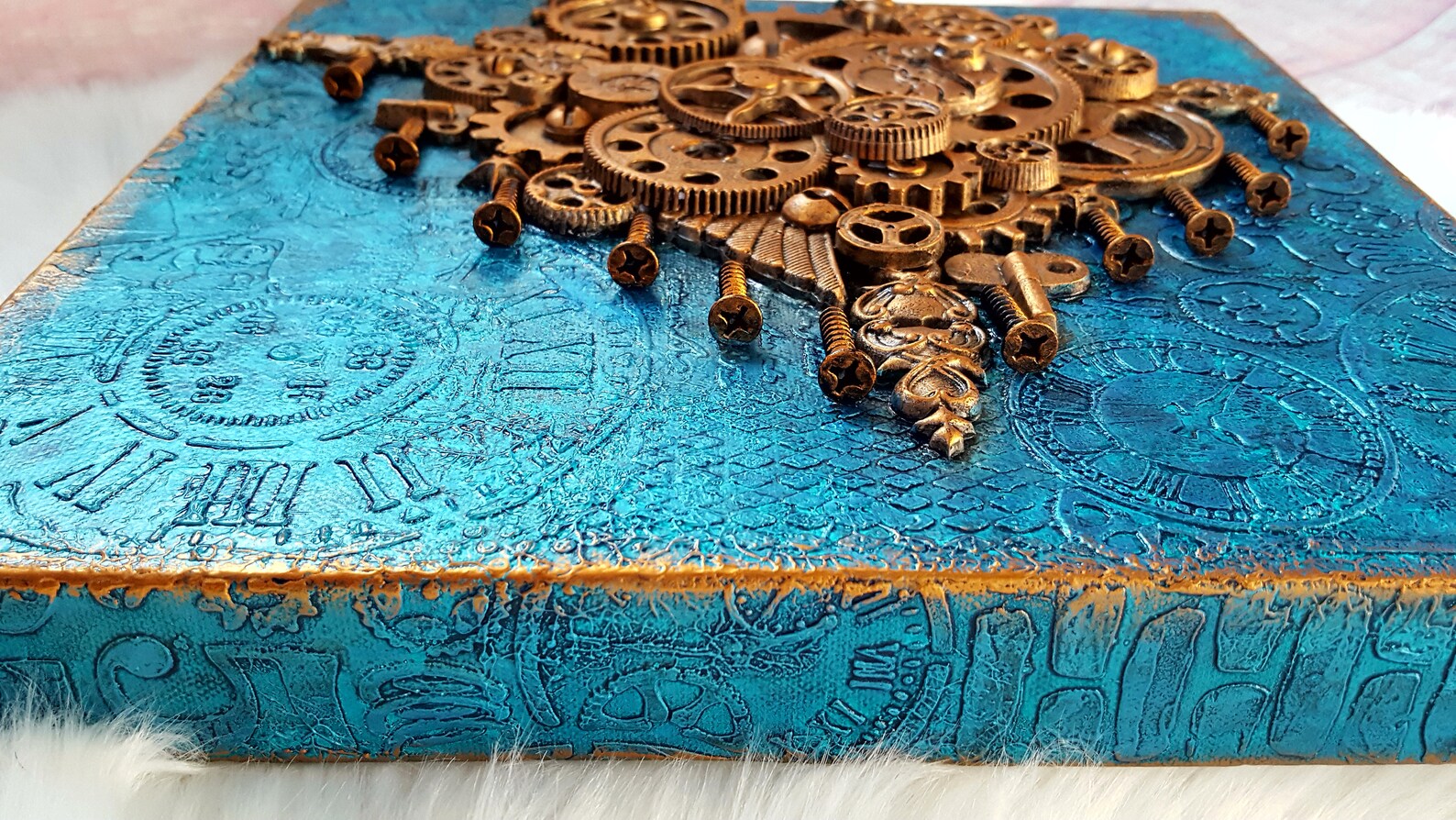 12x12 Original Steampunk Dream Mixed Media Gallery Canvas Art - Etsy