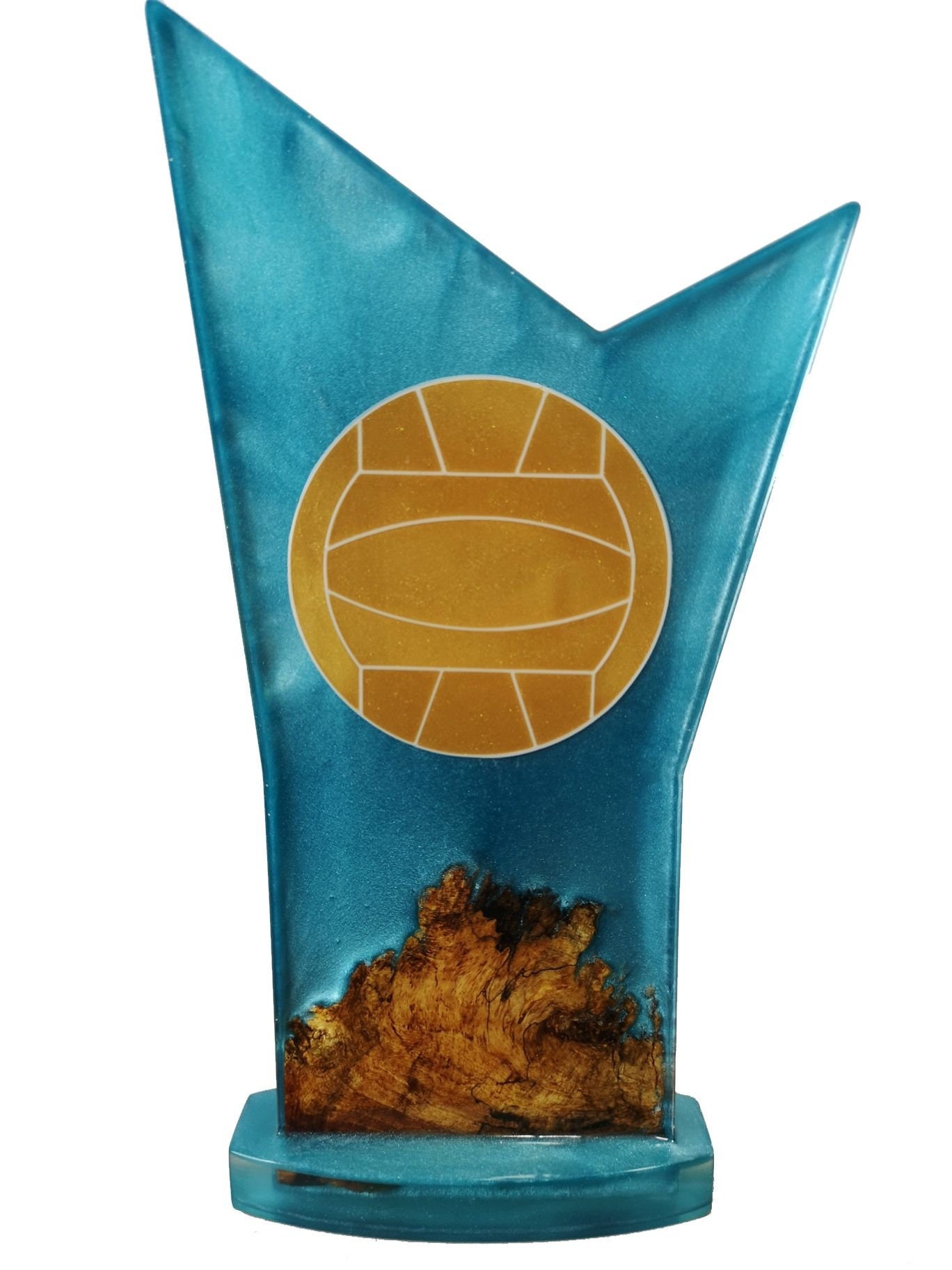 Volleyball Trophy Epoxy Resin With Wood - Etsy