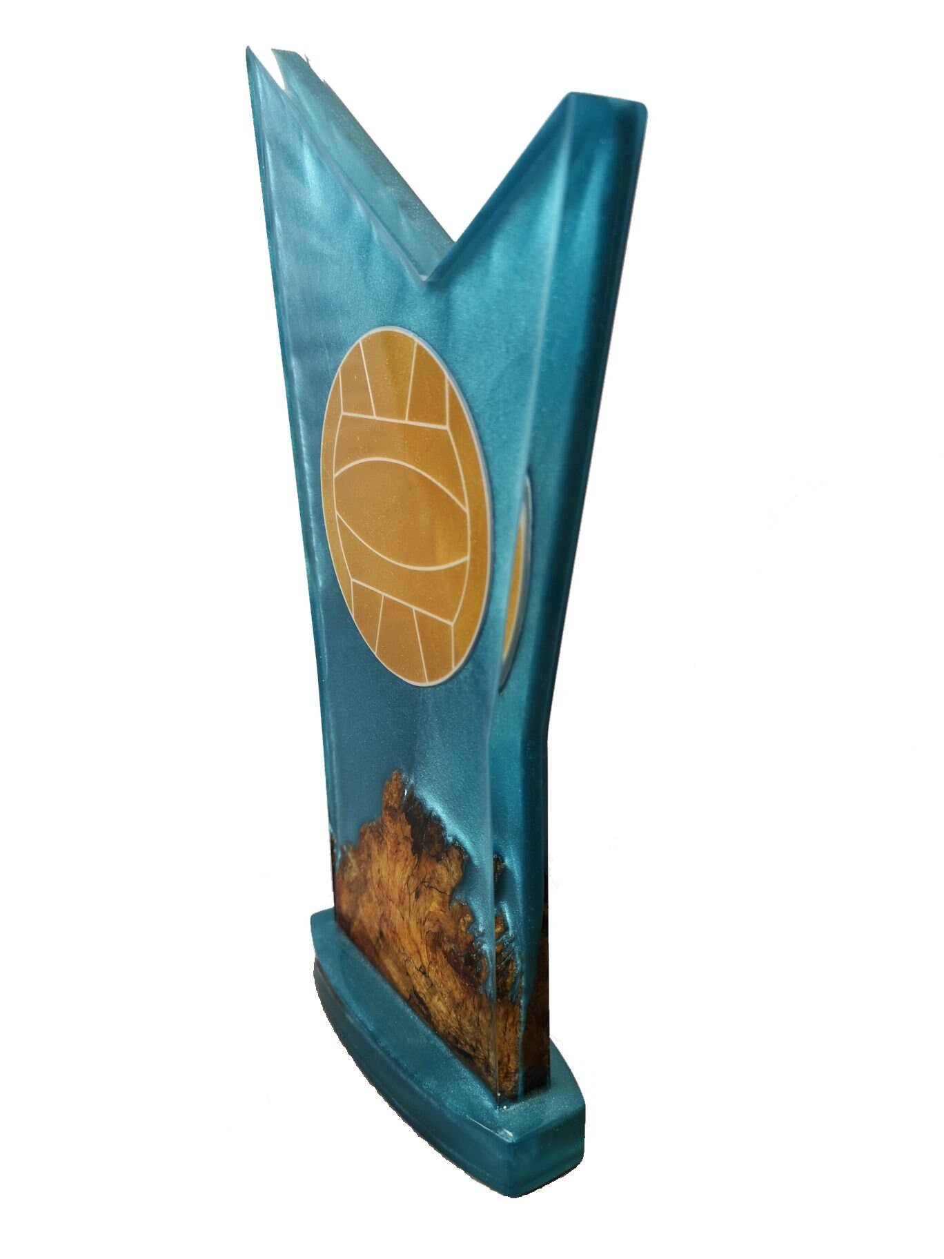 Volleyball Trophy Epoxy Resin With Wood - Etsy