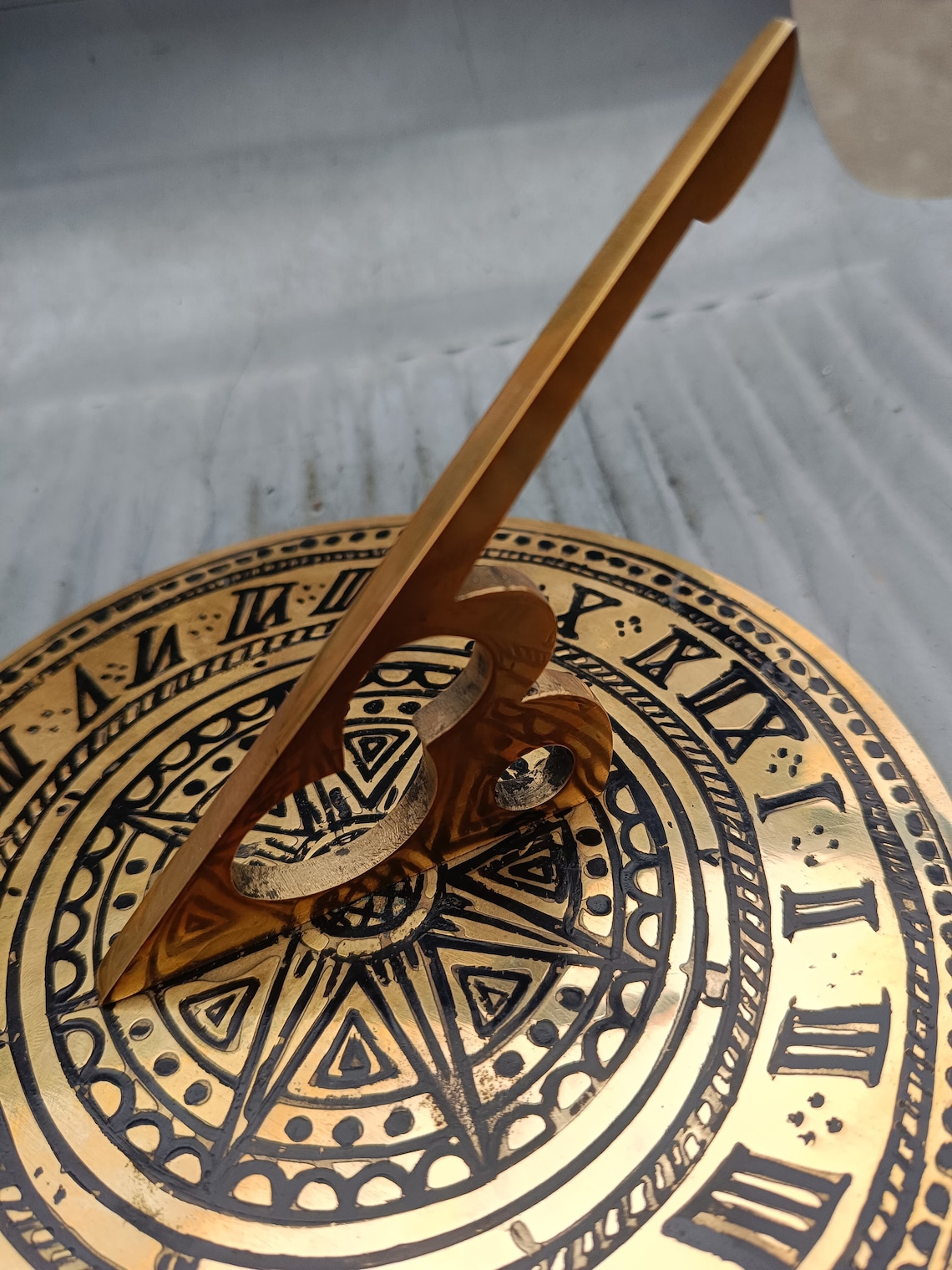 Garden Sundial 7 Brass Nautical Vintage Antique Large Sundial Handmade ...