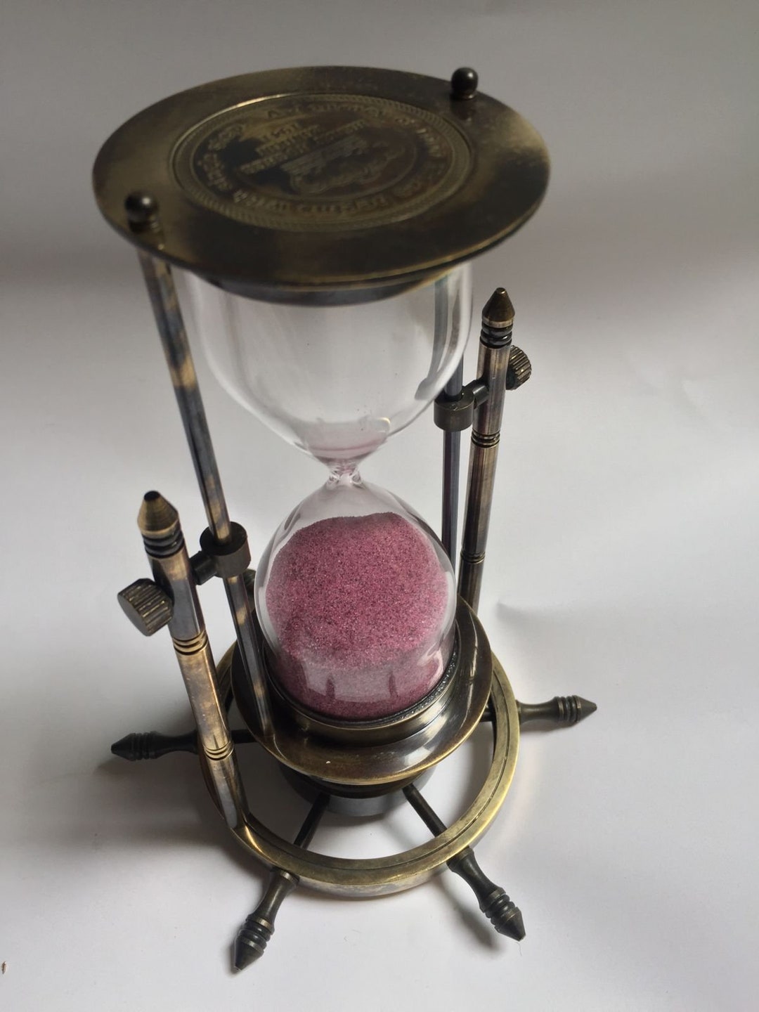 Antique Brass Nautical Vintage Send Timer Hourglass Beautiful Gift ...