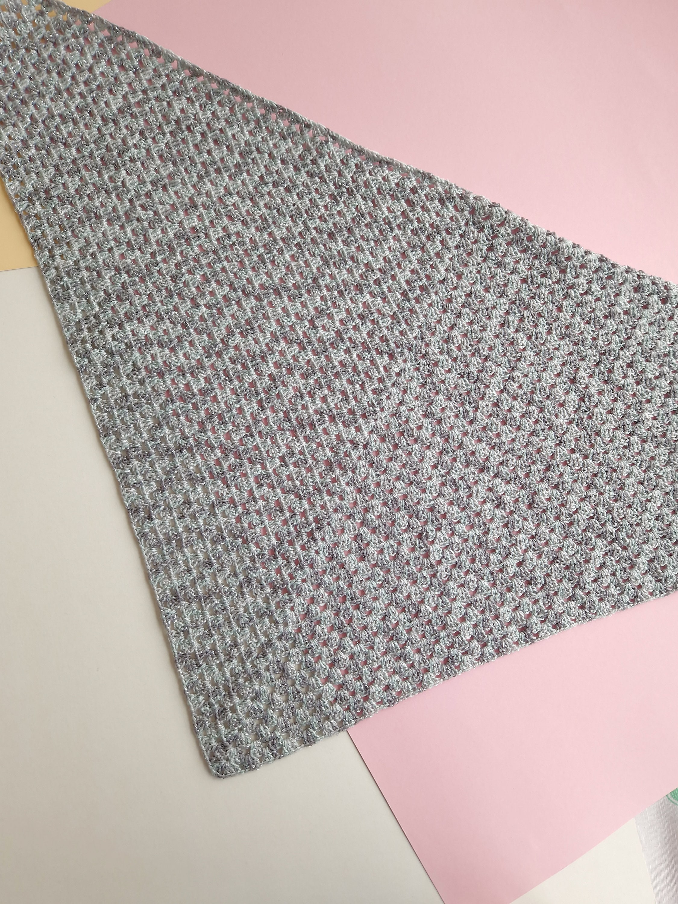 Triangle Shawl Pattern Granny Square Easy Shawl Pattern for Beginners ...