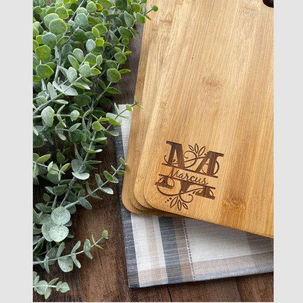 Monogrammed Cheese Board - Etsy