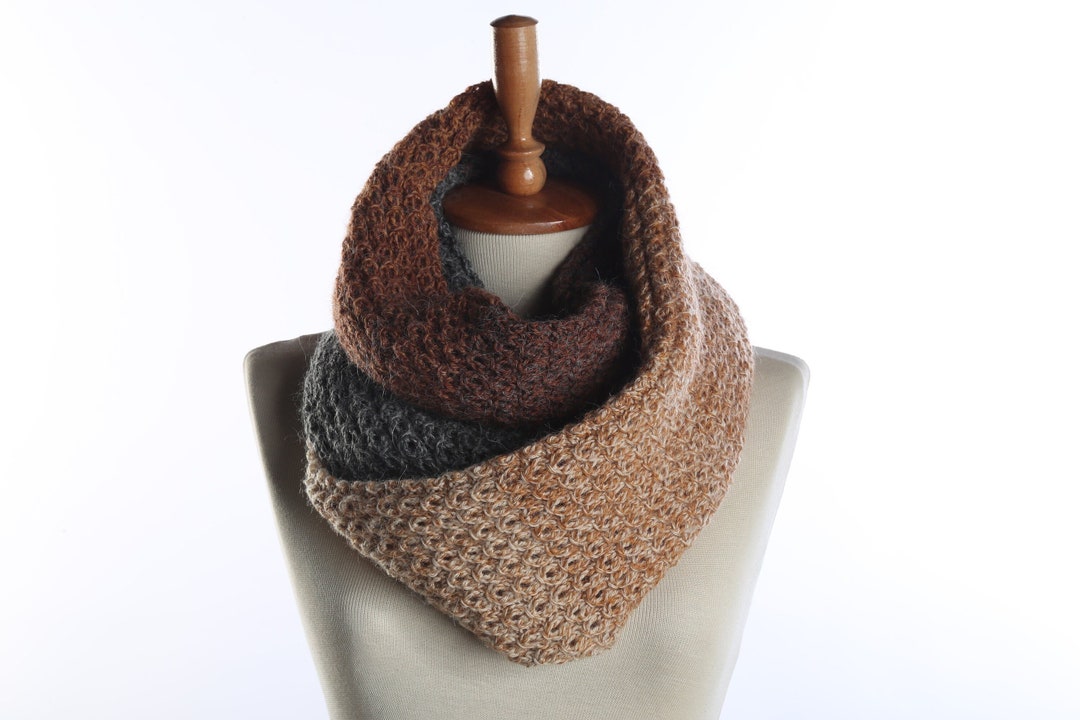 Luxury Multicolor Alpaca Hand Knit Scarf Scarf for Men - Etsy