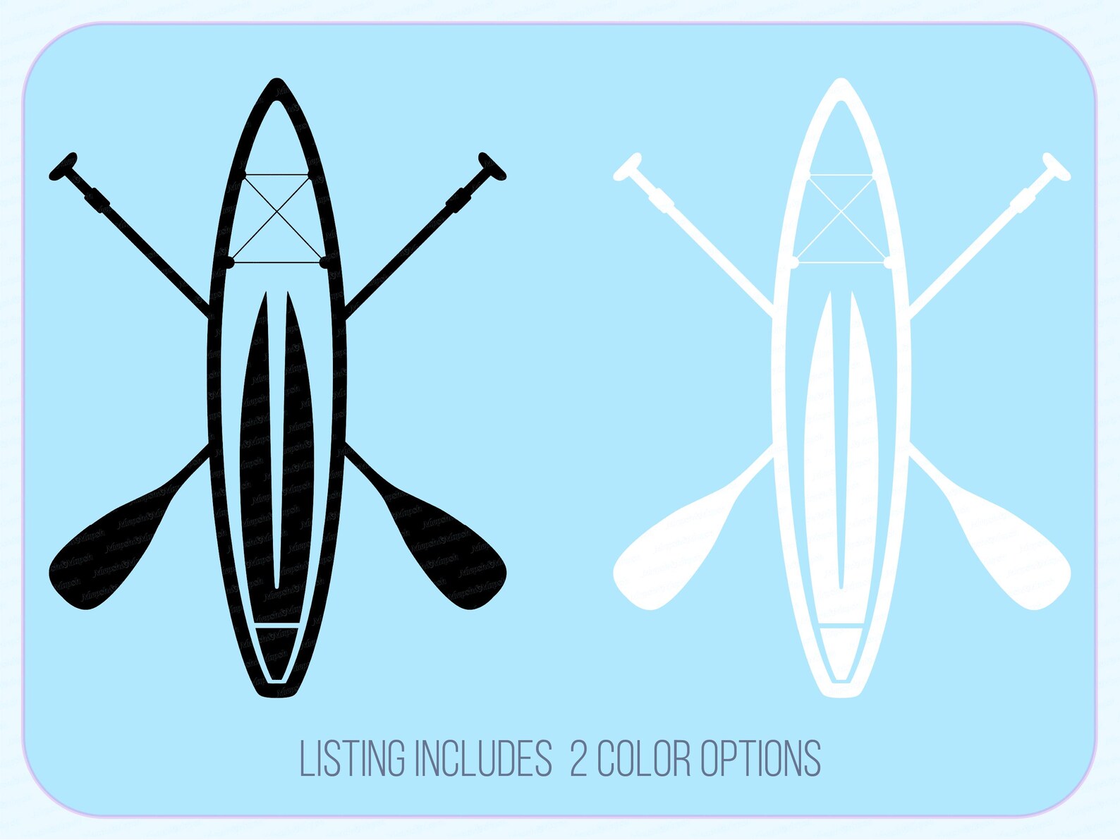 Stand up Paddle Board SVG: SUP Vector Artwork, Print & Vinyl Cut ...