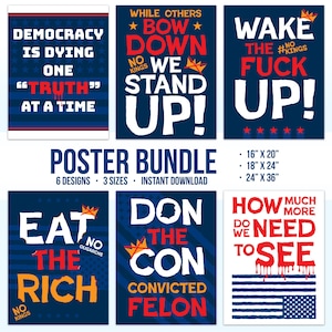 Anti Trump Protest Poster Bundle 6 Designs Download - Etsy