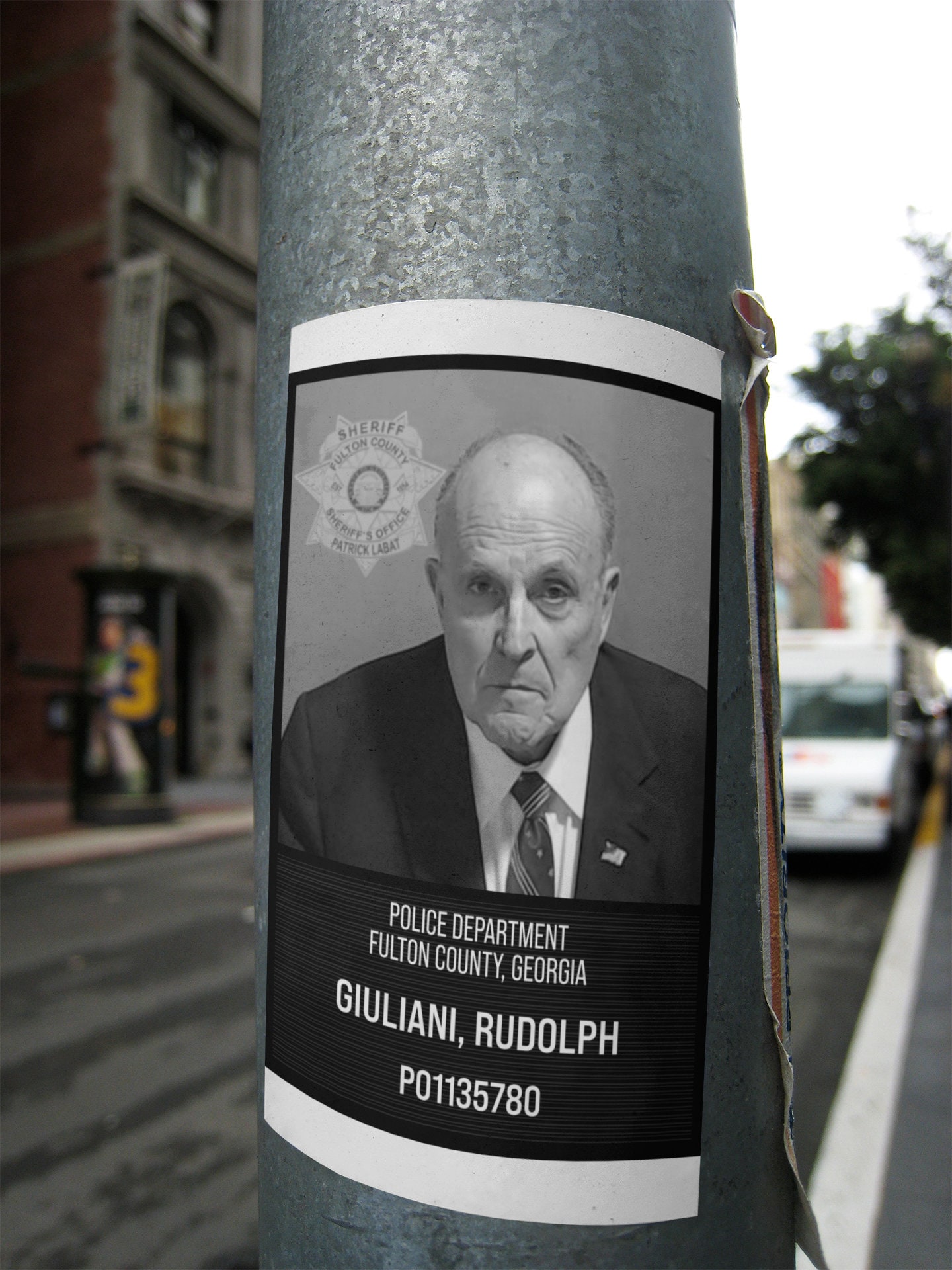Rudy Giuliani Mugshot, Printable, .PNG, .JPG, Use for Posters, Tshirts ...