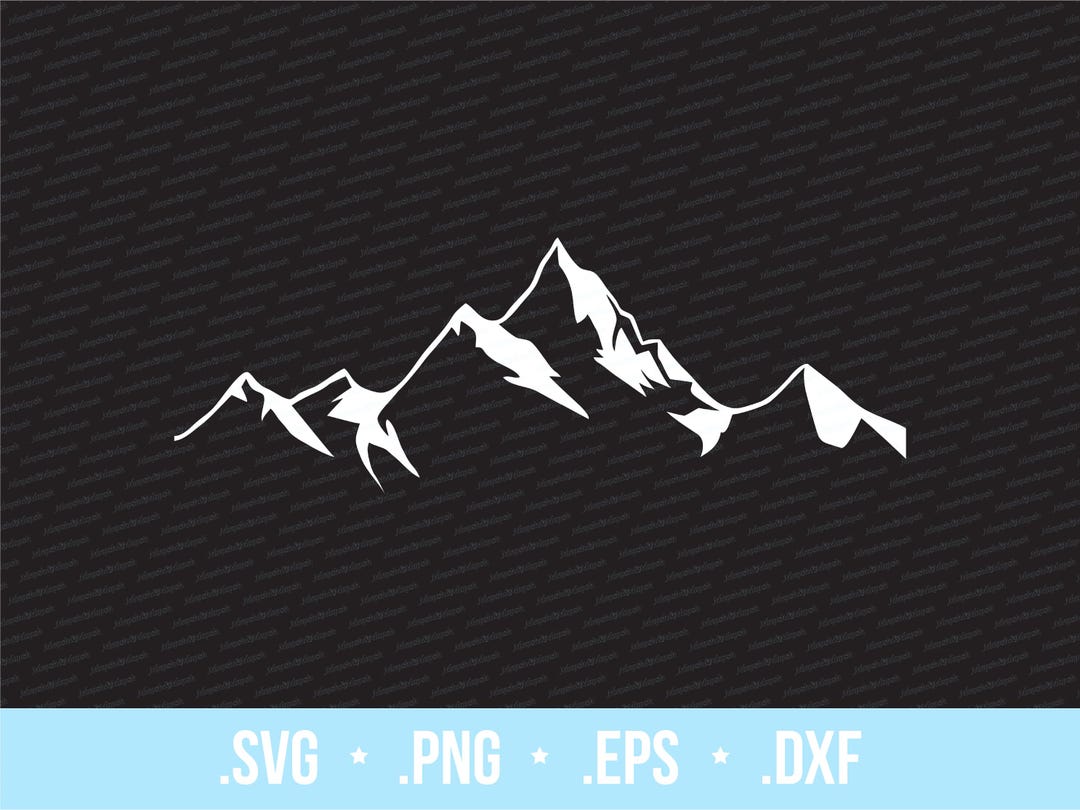 Mountain Range SVG Mountain Png Clipart Mountain Range Files for Cricut ...