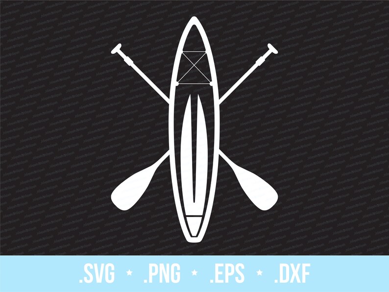 Stand up Paddle Board SVG: SUP Vector Artwork, Print & Vinyl Cut ...