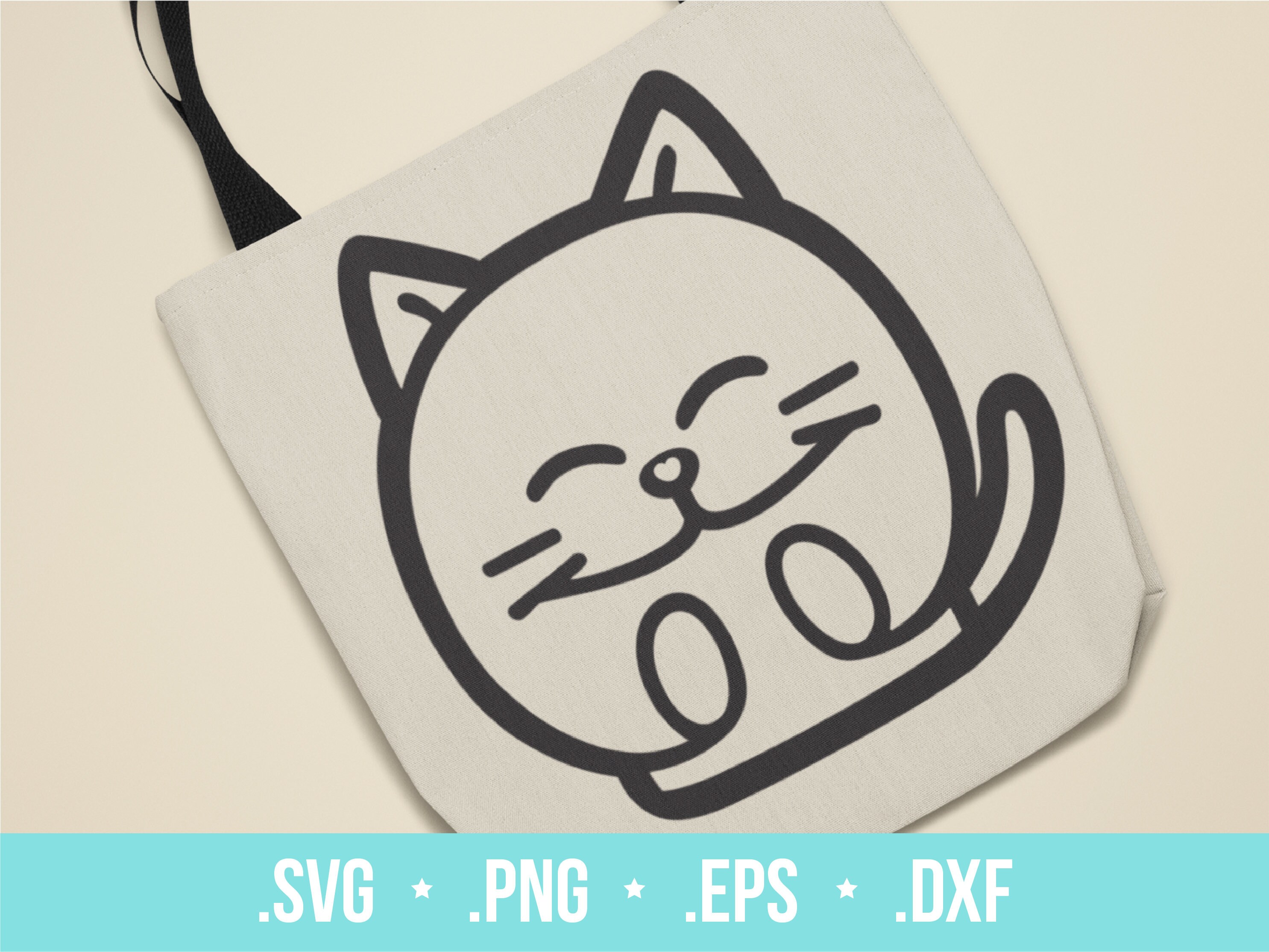 Cute Cat SVG, Cat Face Png, Cute Cat Cut File, Cat Silhouette, Cat Face ...