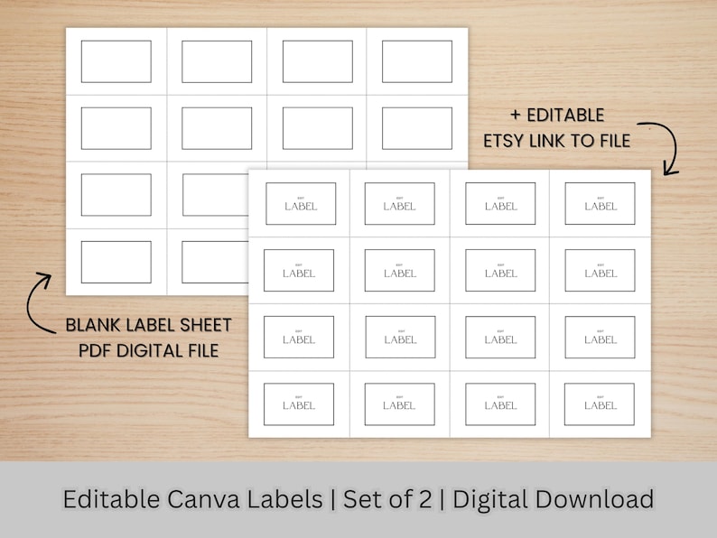 Editable Label Template | Minimal Design | Canva Label Sheet ...