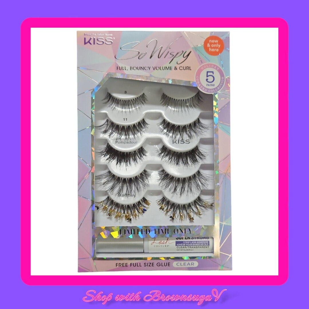 KISS Strip Lashes so Wispy Multipack - Etsy