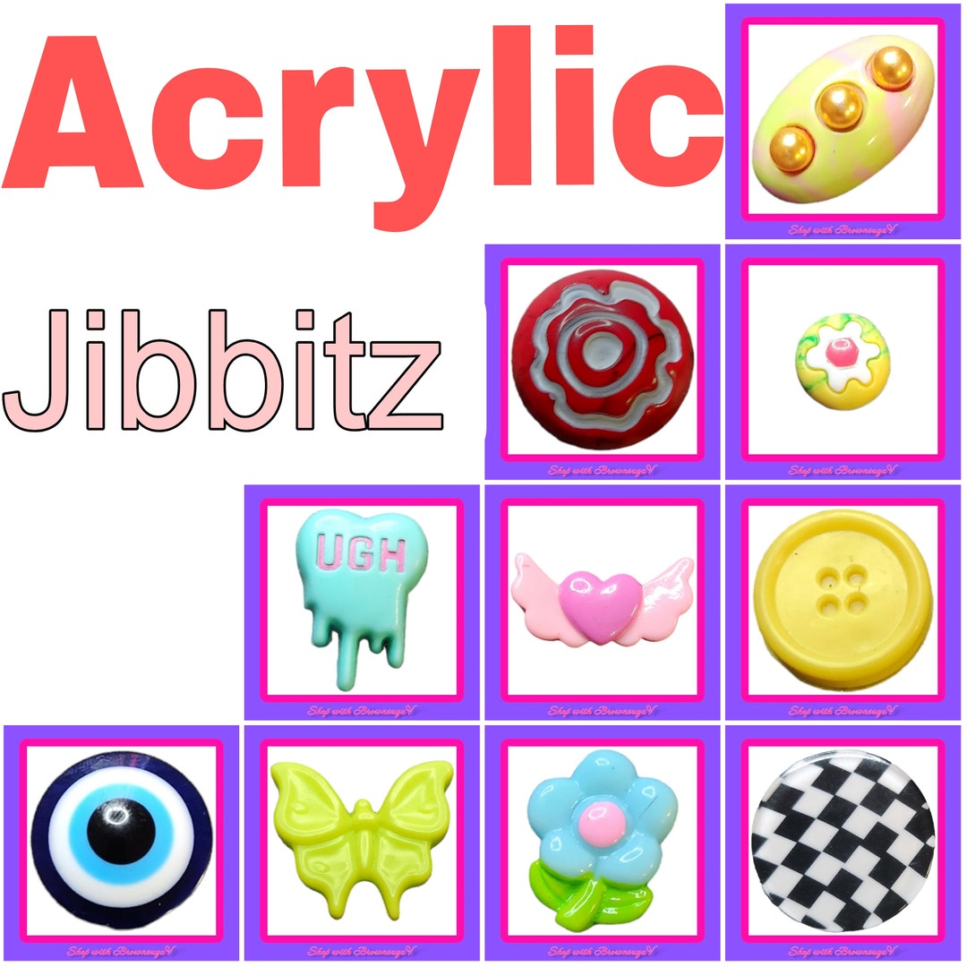 Acrylic Crocs Jibbitz Shoe Charms - Etsy