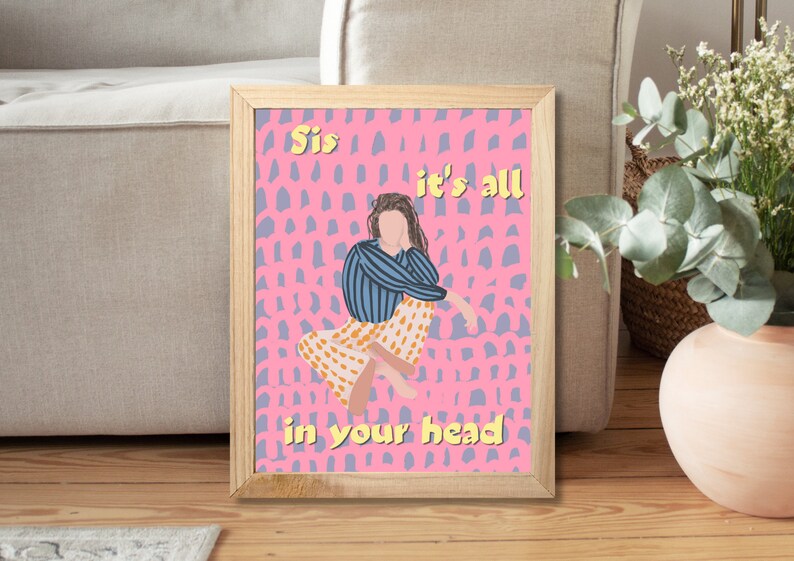 Women Empowerment Poster Mental Health Poster Self Growth Gift - Etsy