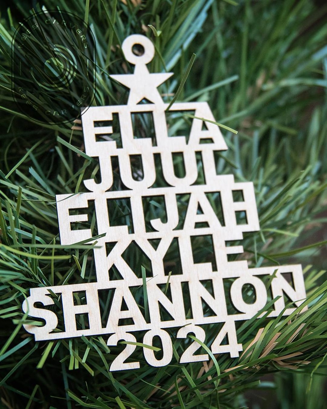 Customizable Christmas Name Ornament - Etsy