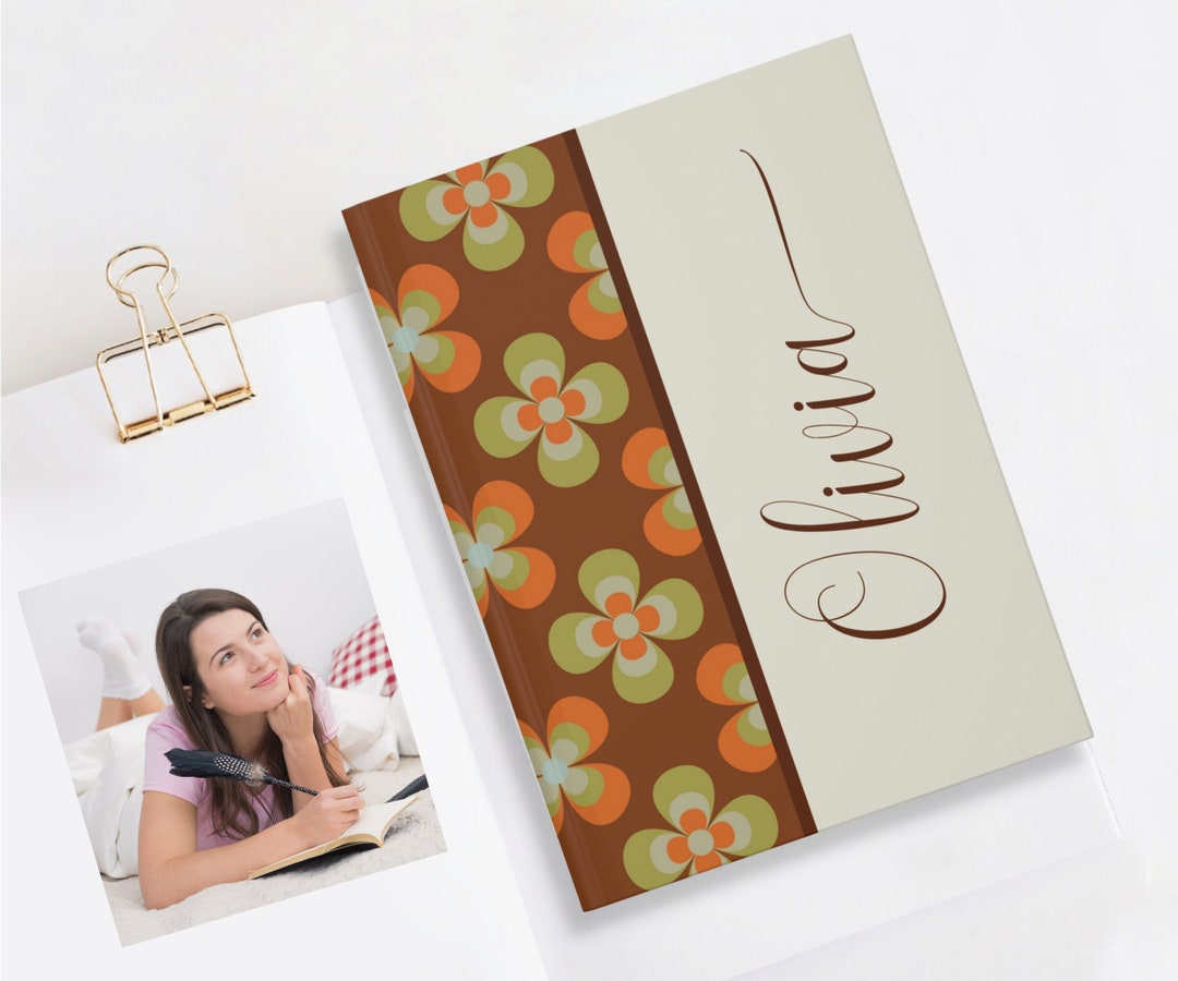 Vintage Retro Personalized Writing Journal, Special Gift for Daughters ...