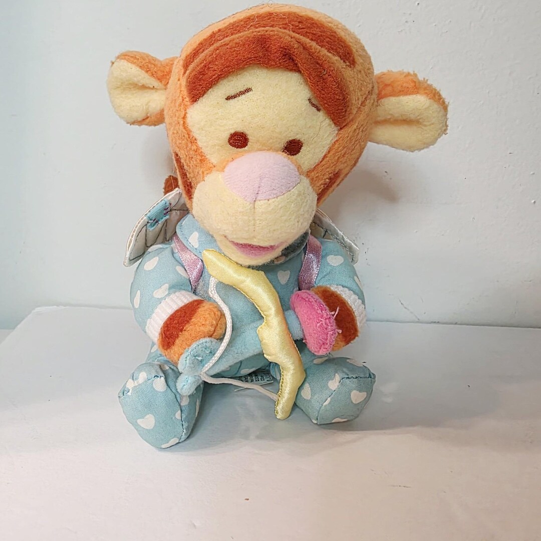 Vtg Fisher Price 2003 Disney Pooh Babies Cuddly Cupid Hearts Angel ...