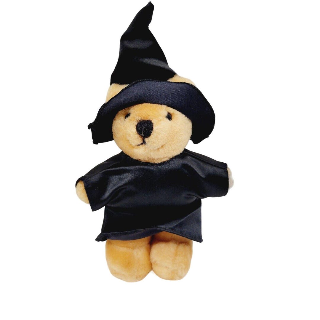 Vtg 1986 Dakin & Co. Halloween Witch Bear Plush Stuffed Animal Toy ...